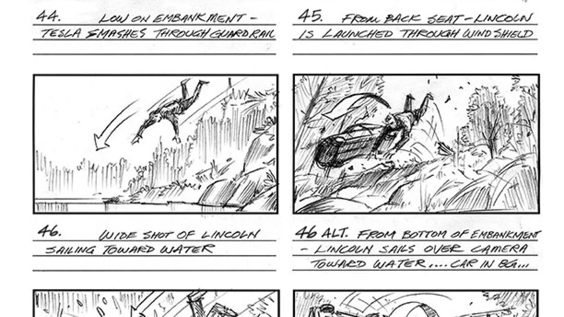 Storyboards del primer episodio de la temporada 5 de Prison Break