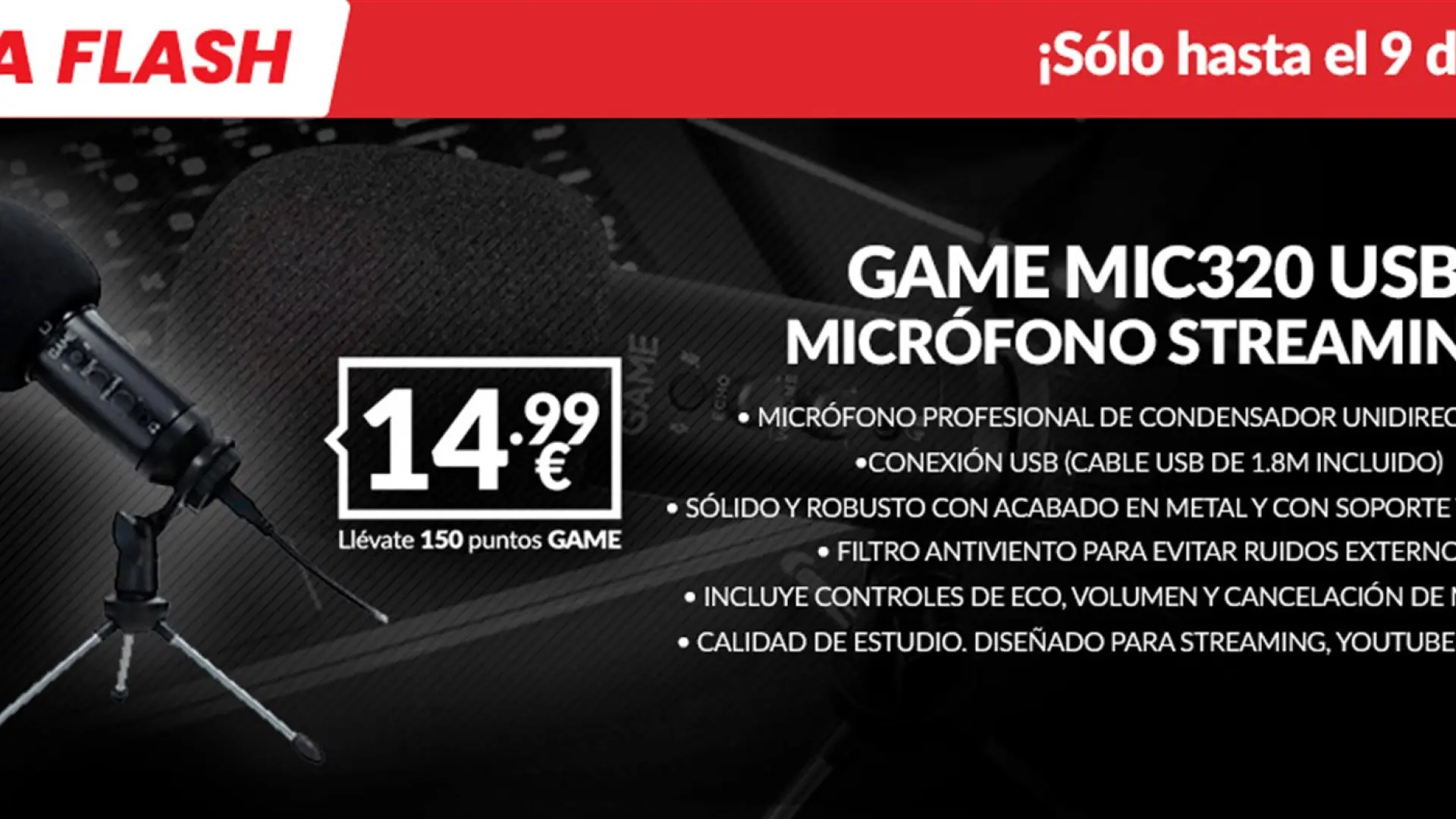 Nueva oferta oferta flash de GAME del micrófono MIC320 USB Advanced ...