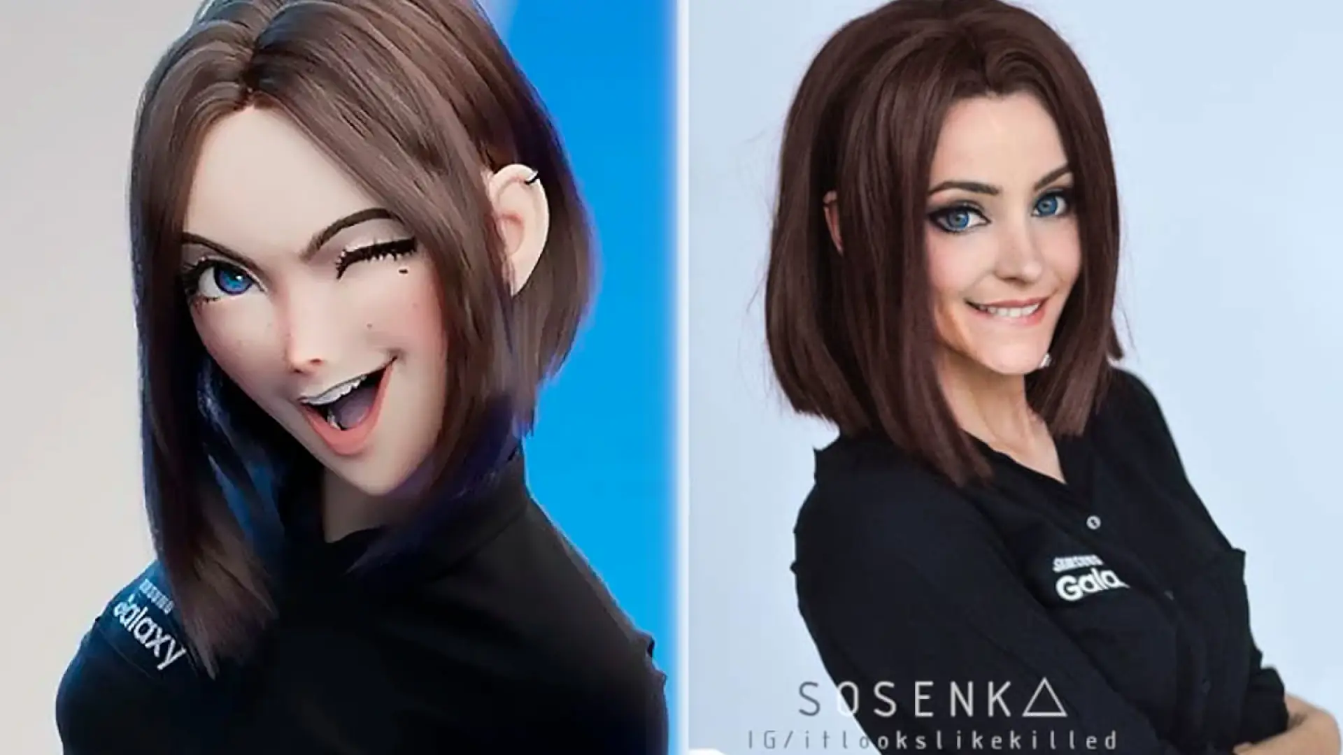 La cosplayer Sosenka se convierte en Sam, la asistente viral de Samsung