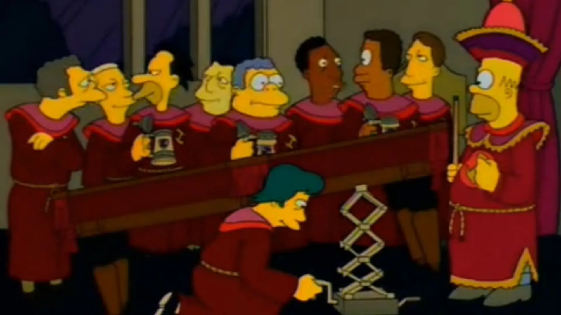Los Simpson 06x12: Homer el Grande - La logia de los Canteros
