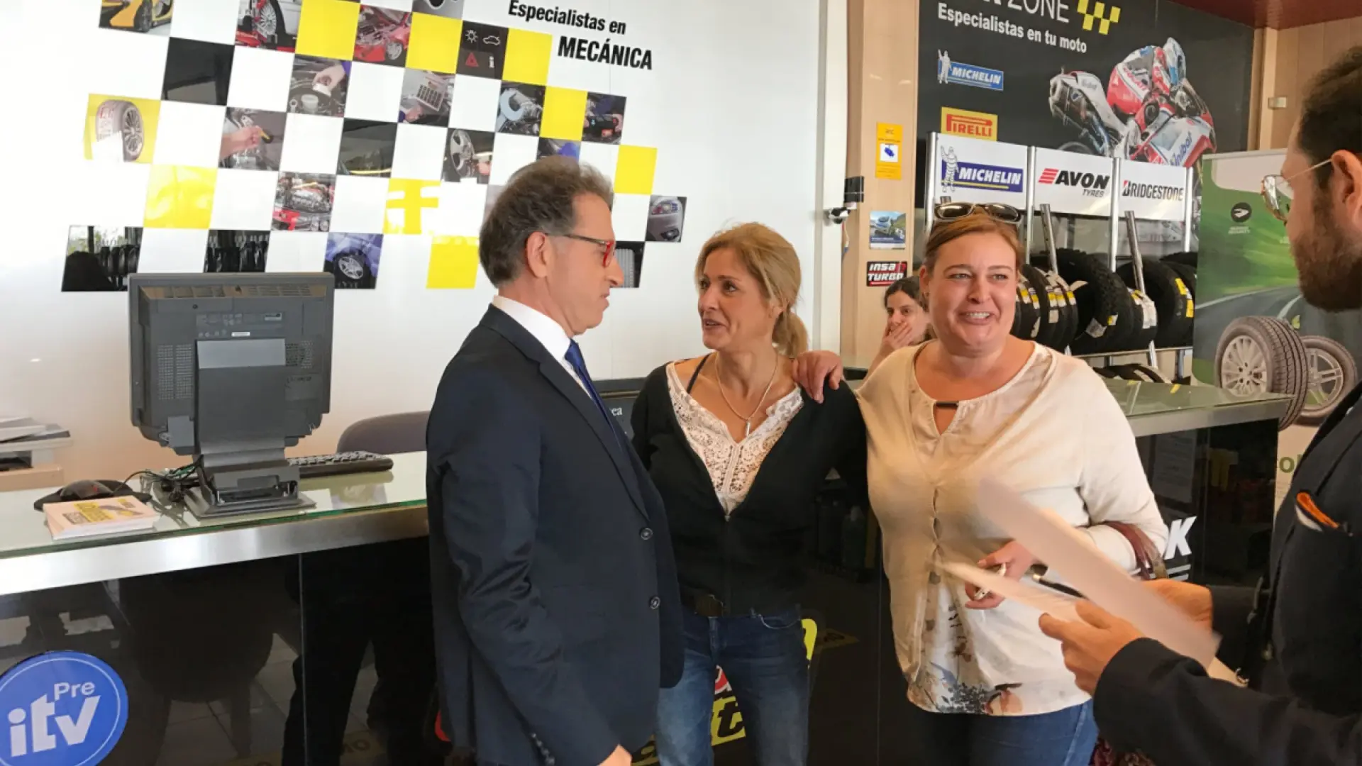 Jordi Hurtado graba un spot en Confortauto Hankook Masters