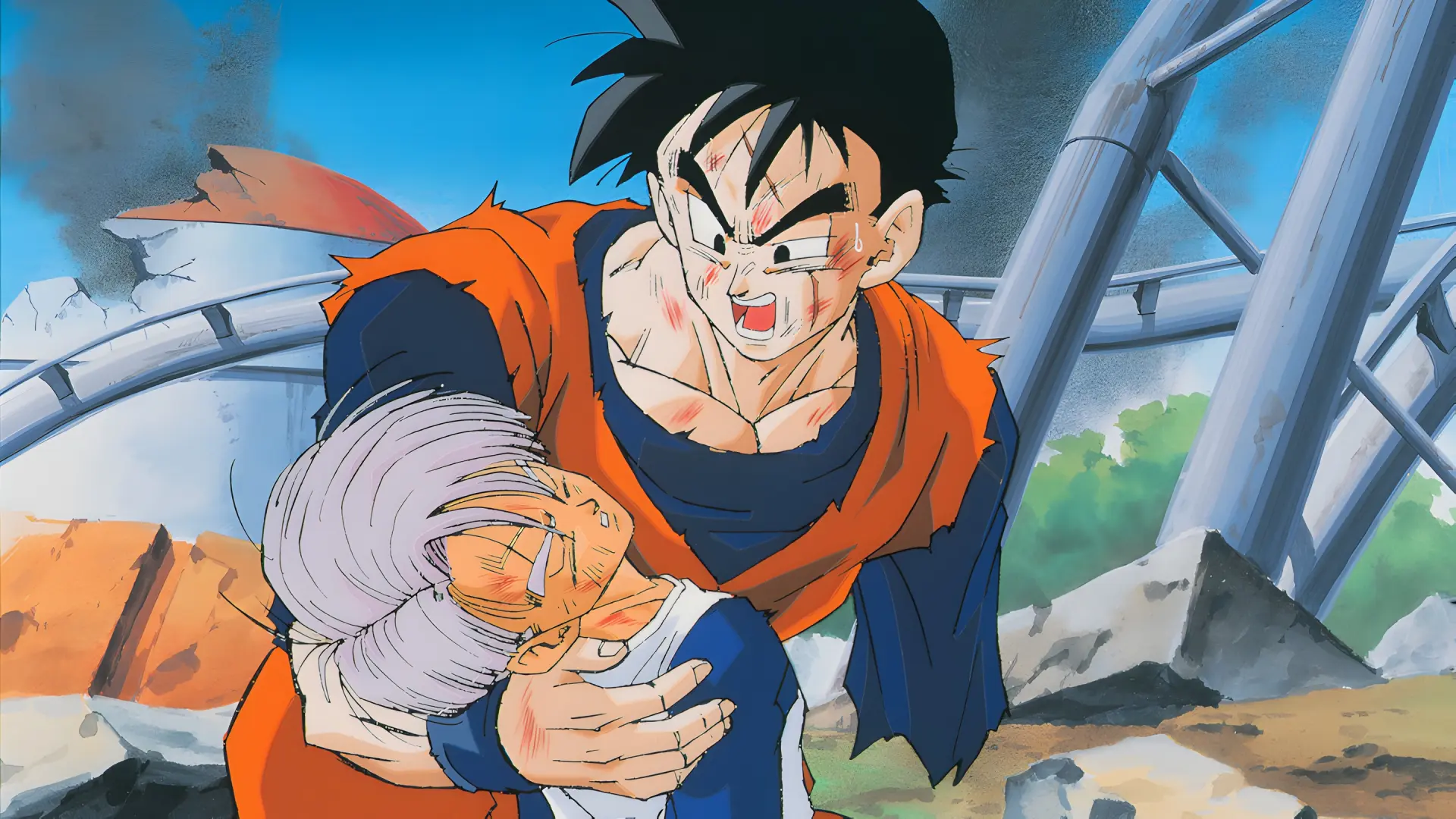 Gohan del futuro con el brazo amputado cuenta con una resina alucinante ...
