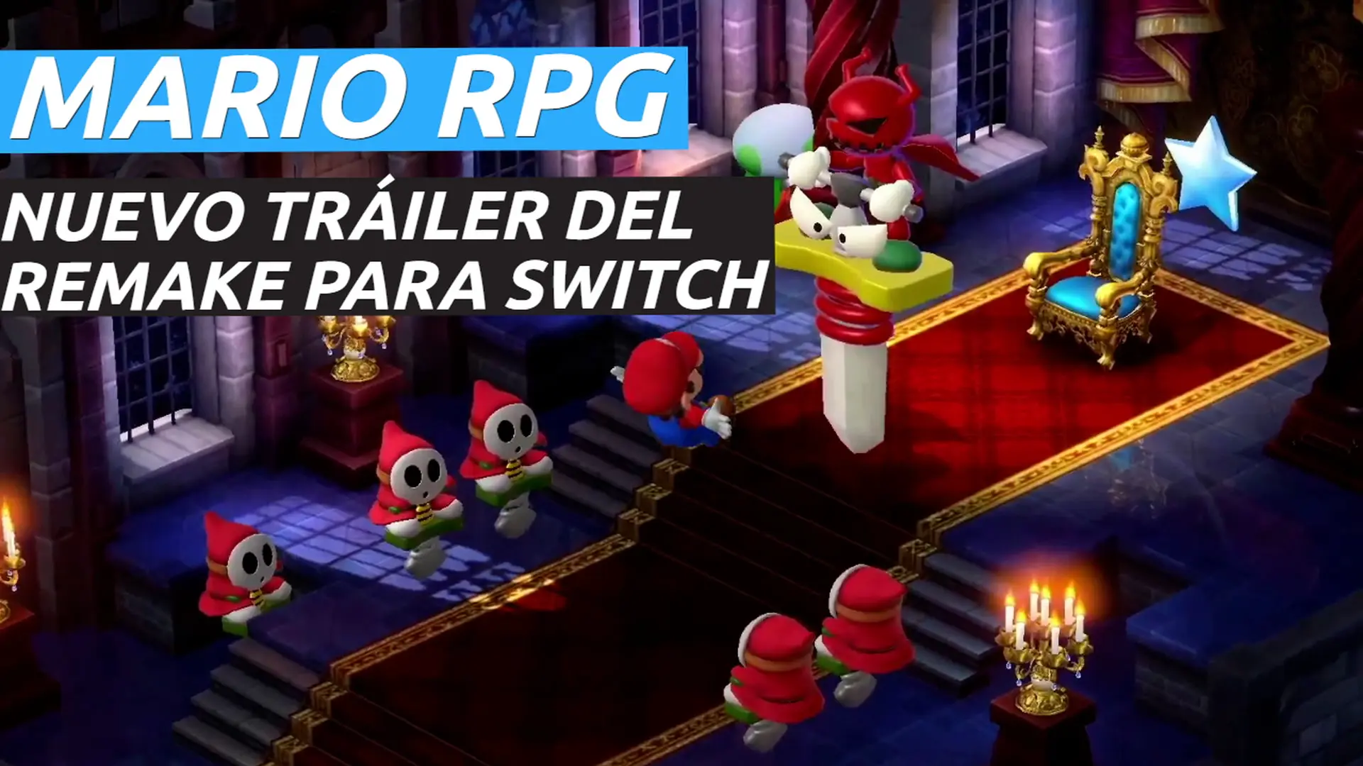 Nuevo tráiler de Super Mario RPG para Switch como el remake de SNES