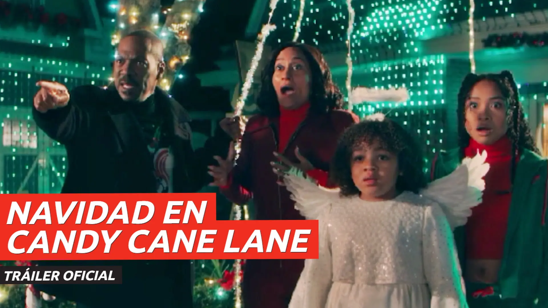 Tráiler y póster de Navidad en Candy Cane Lane, lo nuevo de Prime Video ...