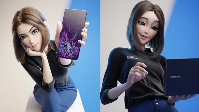 La cosplayer Sosenka se convierte en Sam, la asistente viral de Samsung