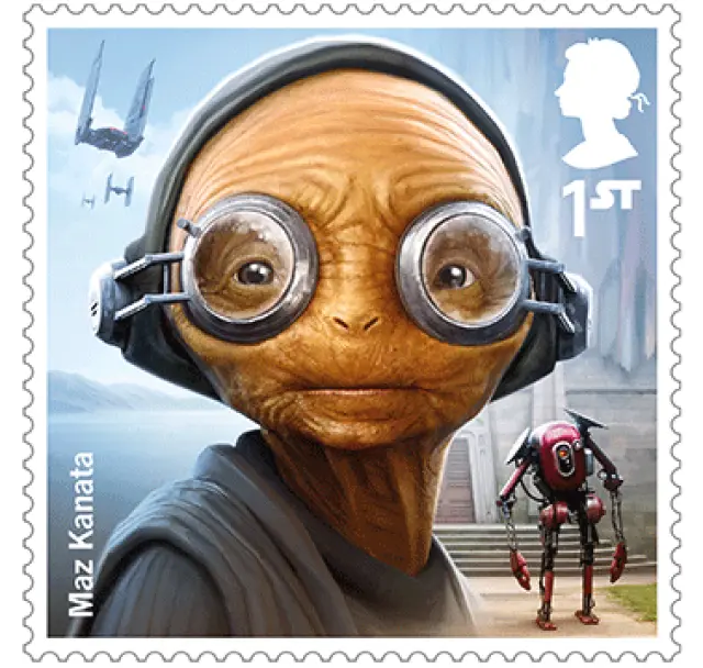 Todos los sellos del Royal Mail de Star Wars