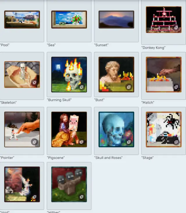 Todos los cuadros de Minecraft y cómo crear estas pinturas para adornar ...