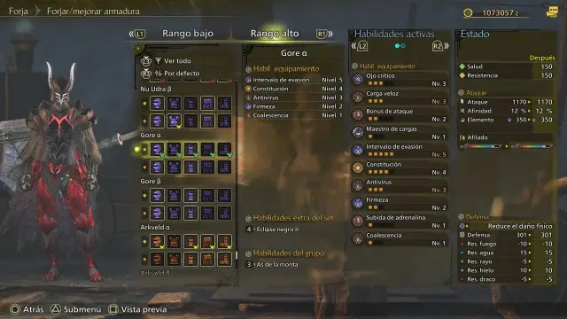 Mejores armaduras de Monster Hunter Wilds para Rango alto