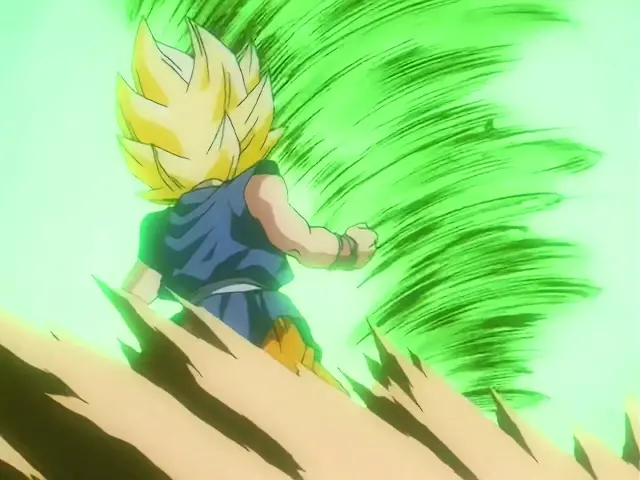 Goku Super Saiyan contra Hyper Mega Rilld en el episodio 19 de Dragon ...