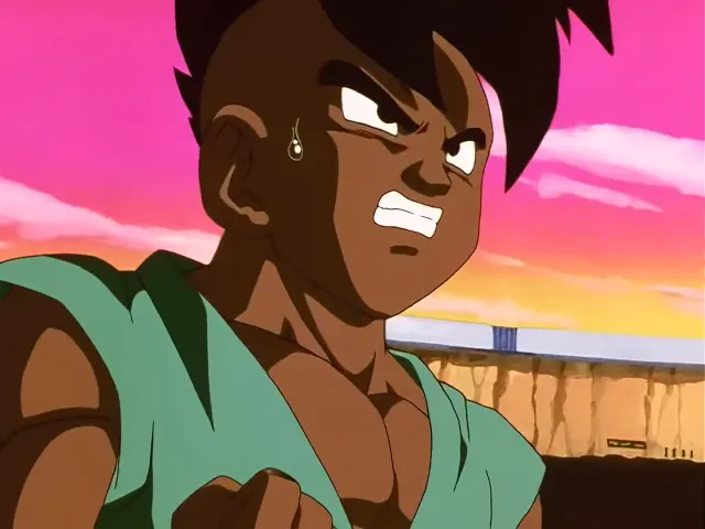 Uub se enfrenta a Baby por primera vez en el episodio 32 de Dragon Ball GT